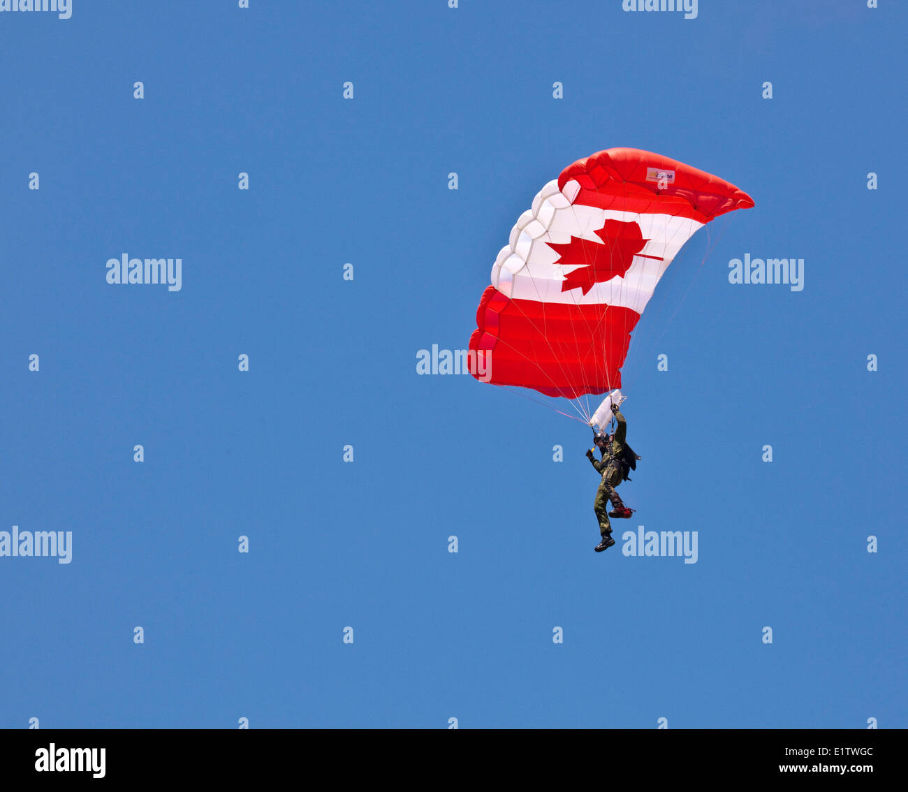 Canadian Flag Parachutes High Resolution Stock Photography and Images ...