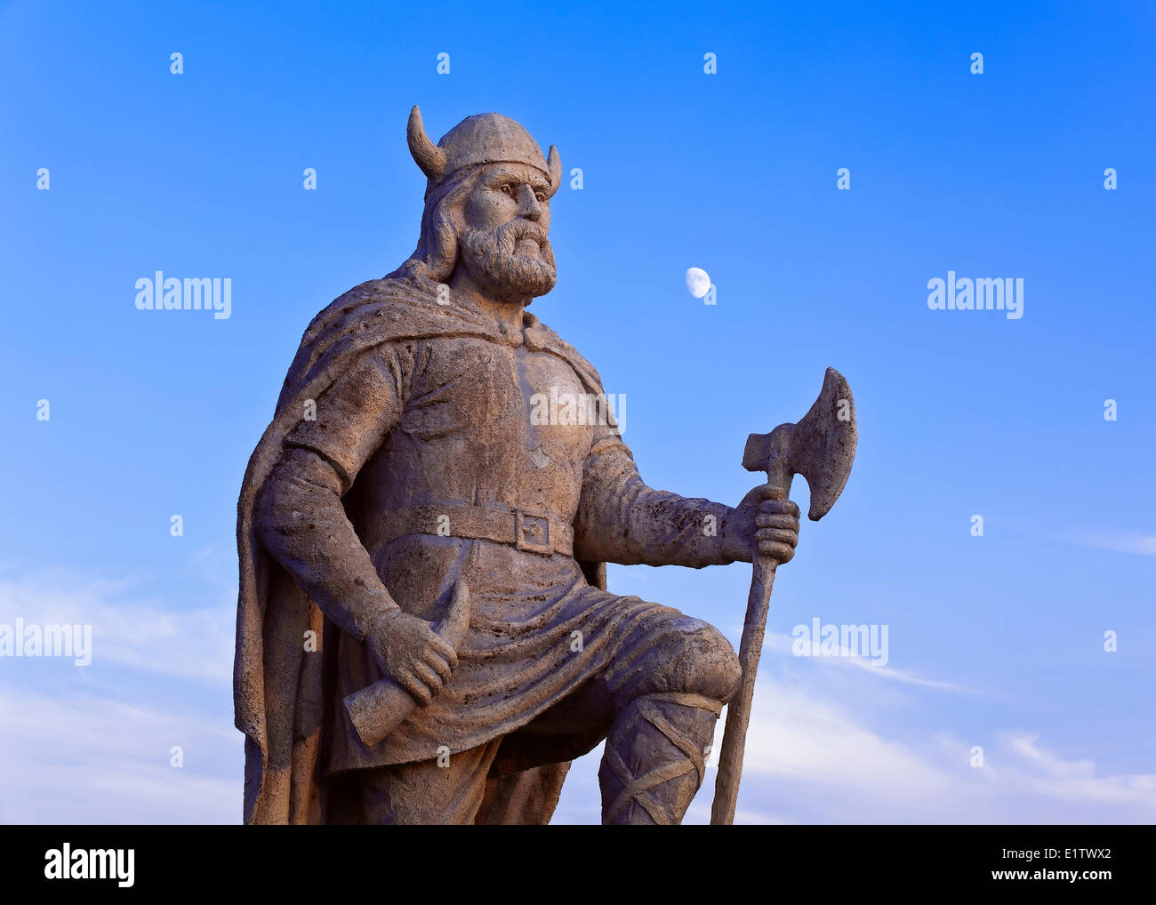 Viking statue, Gimli, Manitoba, Canada Stock Photo - Alamy