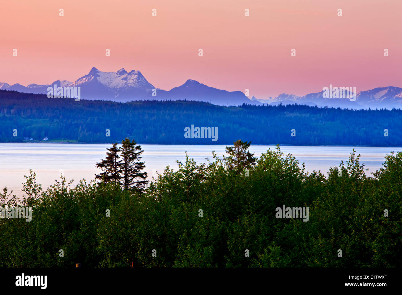 Mount Stevens the British Columbia Coastal Mountain Range Malcolm ...