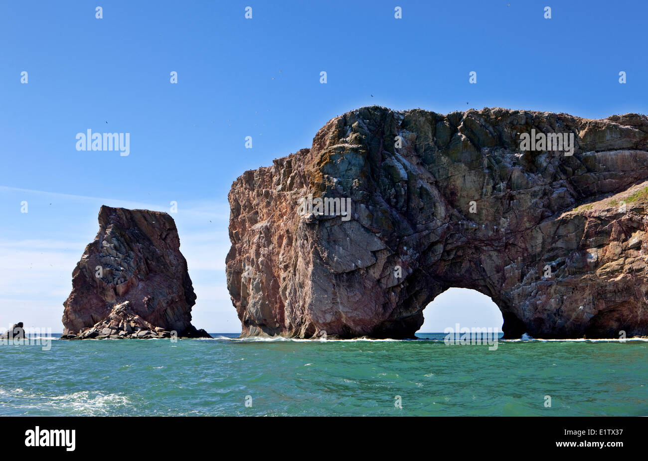 Perce Rock, Gaspe, Quebec, Canada Stock Photo - Alamy