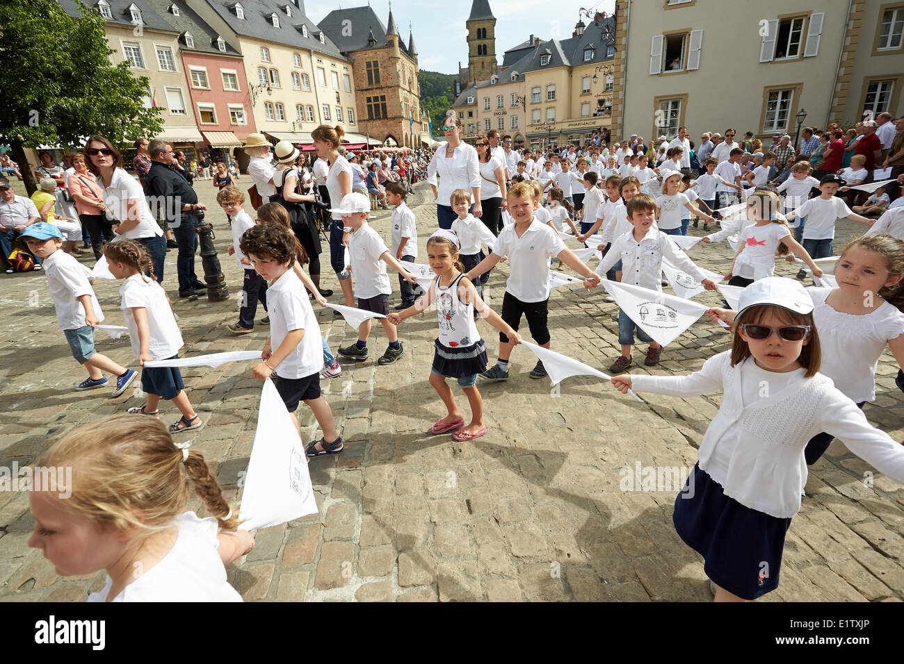 Echternach, Germany. 10th June, 2014. Participants in the Dancing ...