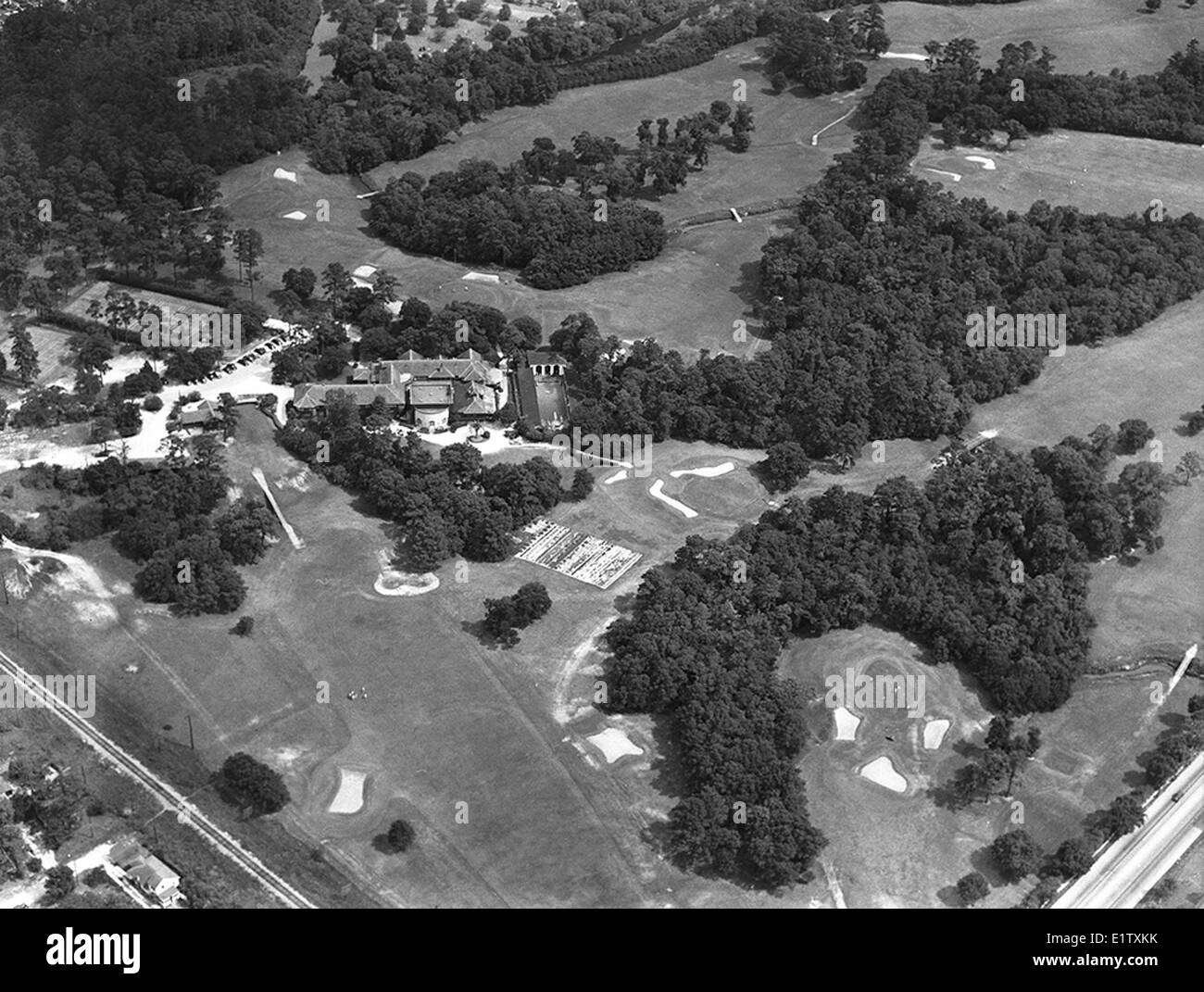 [Aerial View, Houston Country Club, Houston, Texas] Stock Photo - Alamy