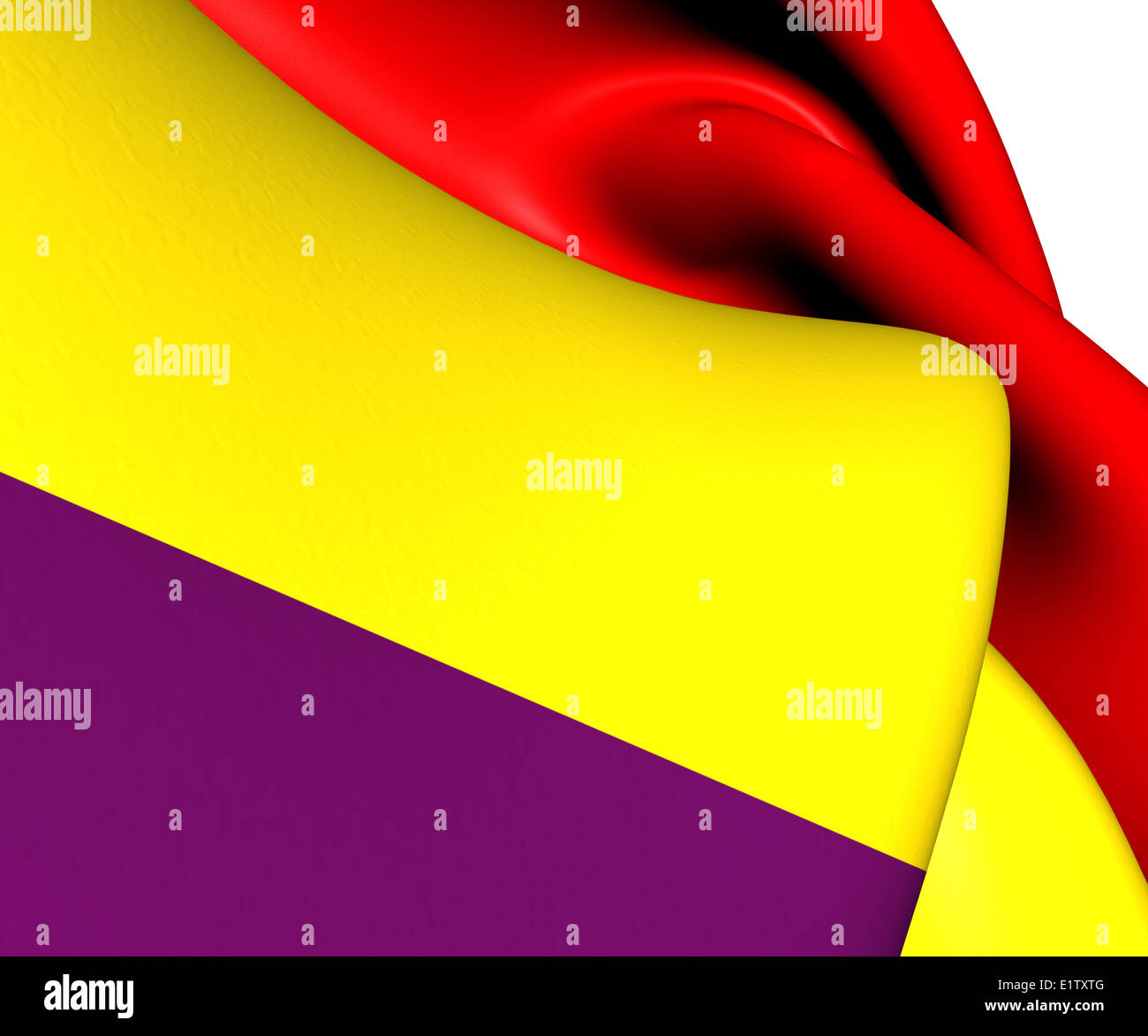 Flag of Second Spanish Republic. Close Up Stock Photo - Alamy