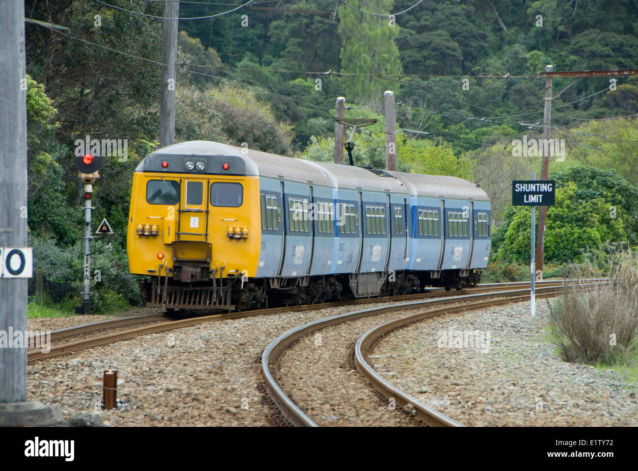 English Electric Multiple Unit, vintage suburban passenger train at ...