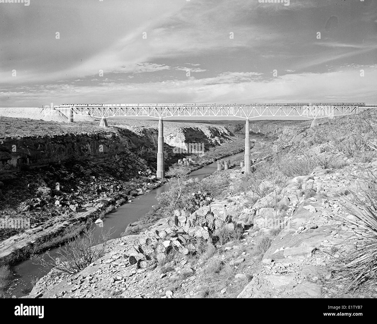 The Pecos River High Bridge is a key structure for the Southern Pacific ...