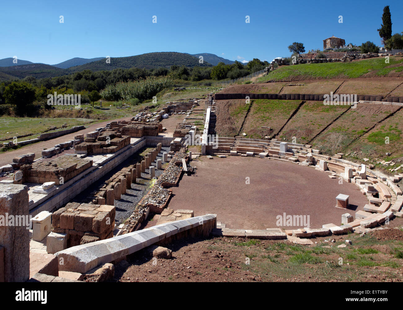 Europe, Greece, Peloponnese, Messinia, Ithomi village, Antique Messinia ...