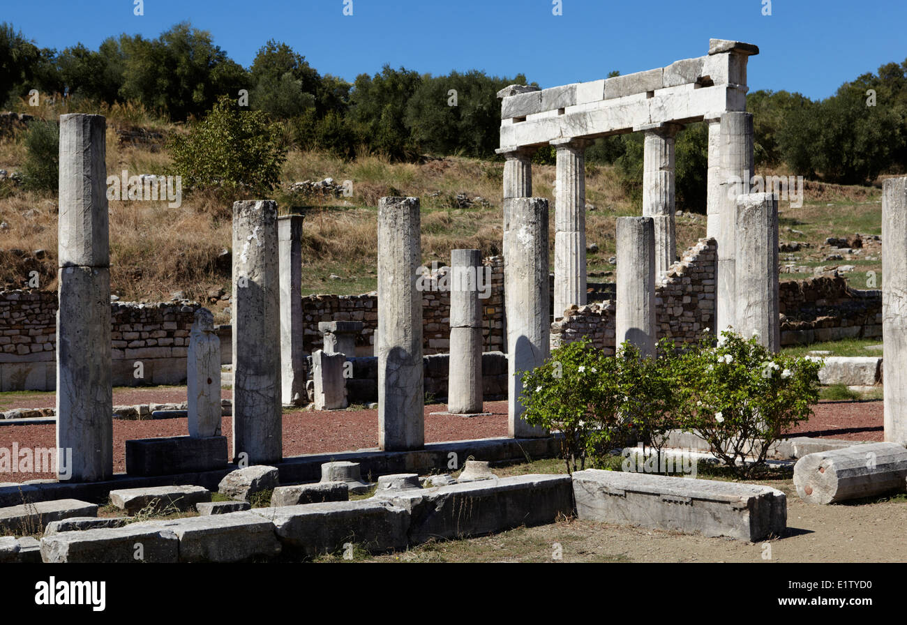 Europe, Greece, Peloponnese, Messinia, Ithomi village, Antique Messinia ...