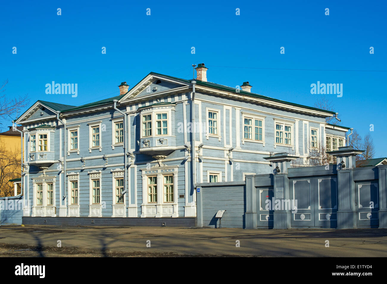 Russia, Siberie, Irkutsk, wooden architecture, The house of the ...