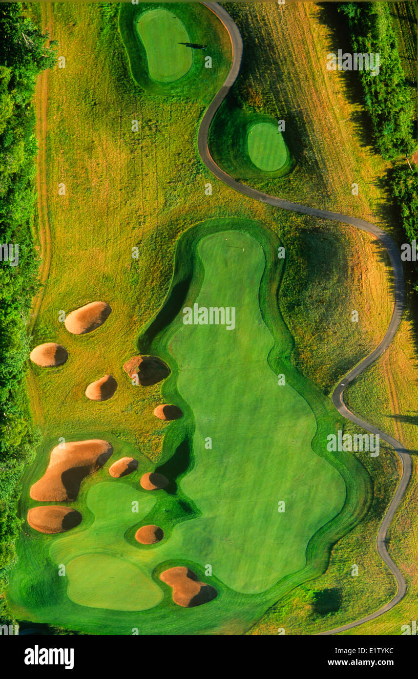 Aerial of Dundarave Golf Course, Cardigan, Prince Edward Island, Canada ...