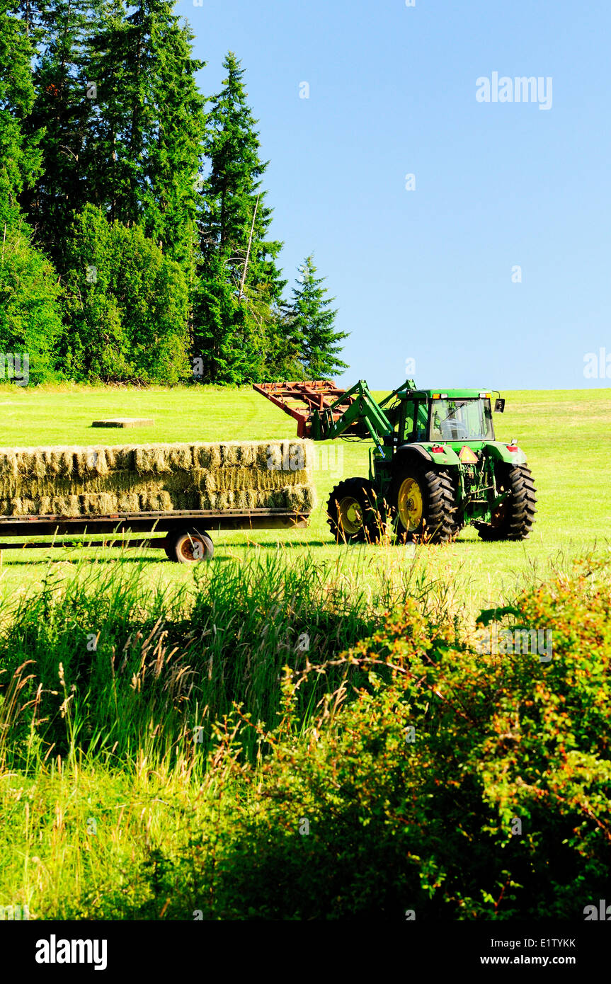 Straw bales and tractors hi-res stock photography and images - Alamy