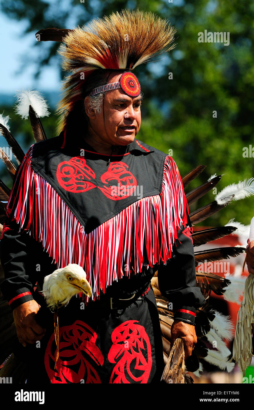 A First Nations man dances in the ninth annual Khowutzun Warmland ...