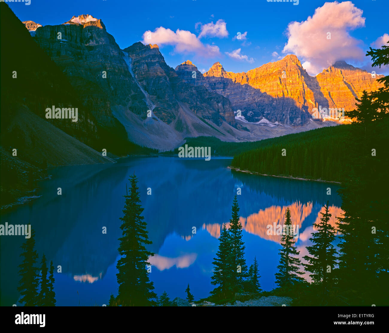 Lake moraine banff hi-res stock photography and images - Alamy
