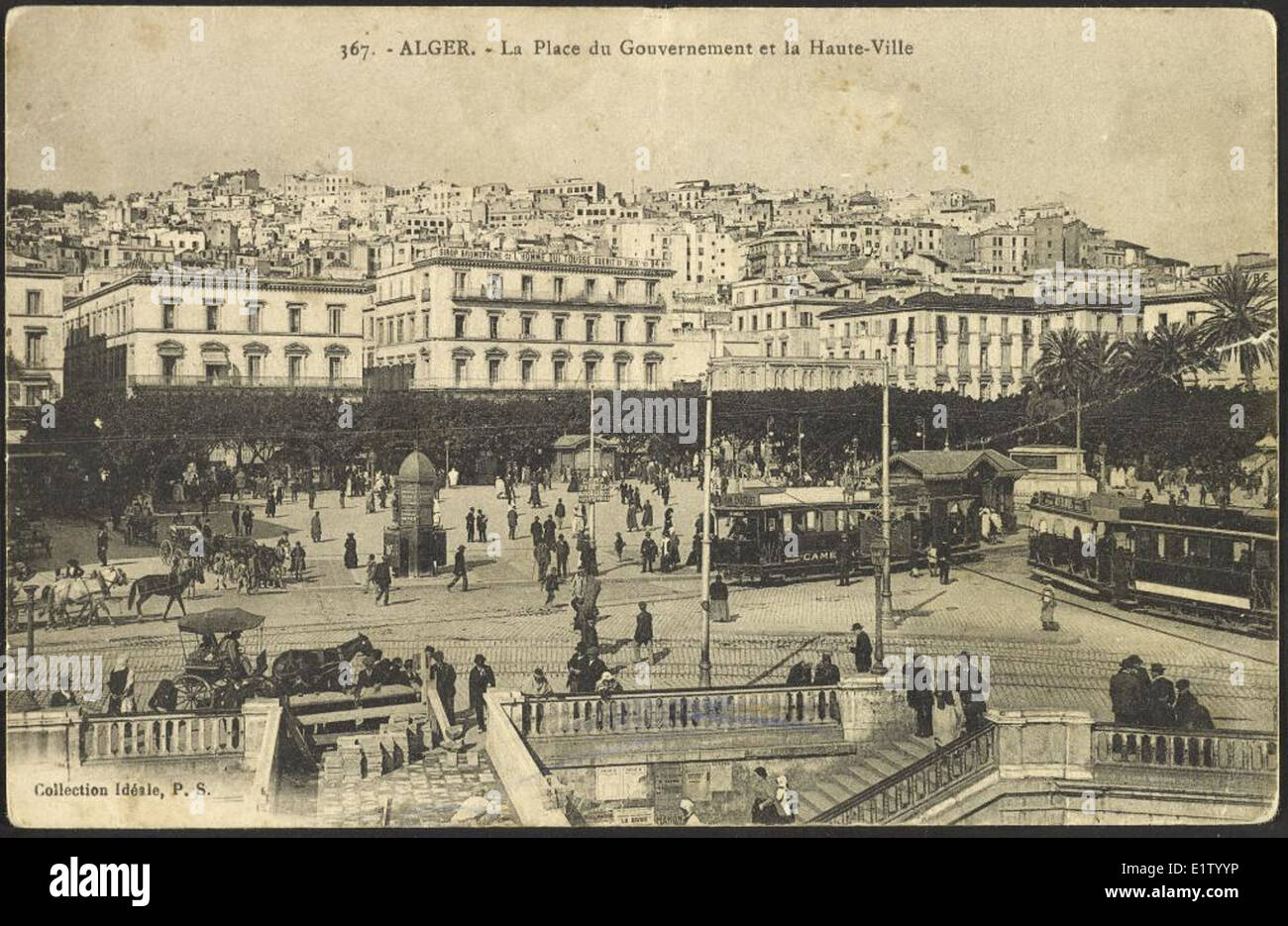 A historical view of the Place du Gouvernement and the Upper City of ...