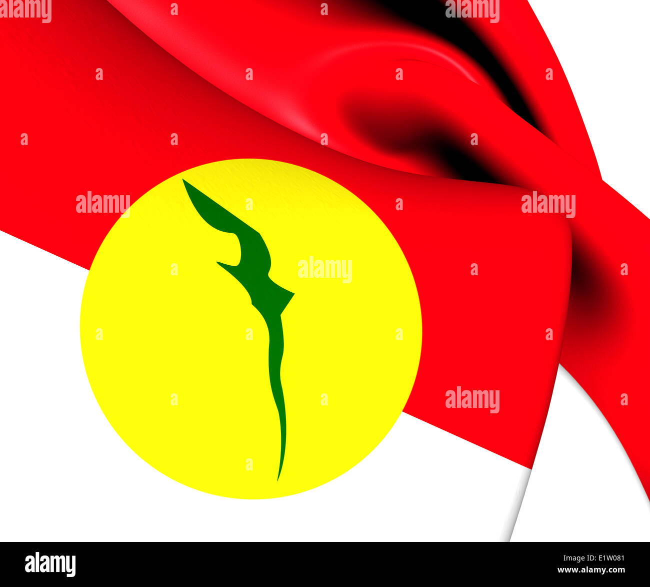 Flag of United Malays National Organisation. Close Up Stock Photo - Alamy