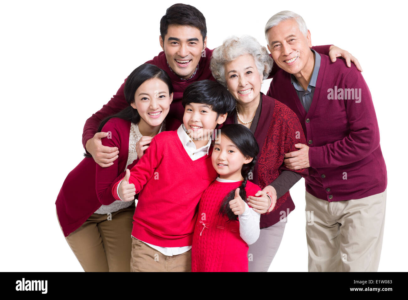 Portrait of happy family Stock Photo - Alamy