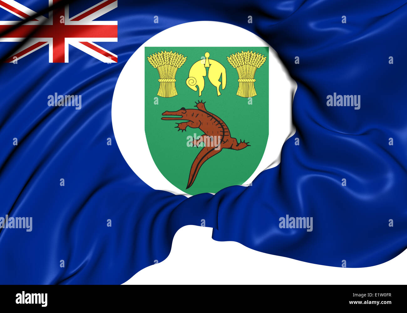 Territory of Basutoland Flag (1884-1966). Close Up Stock Photo - Alamy