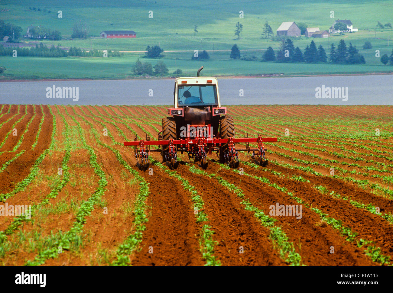 Farmer harrowing field hi-res stock photography and images - Alamy