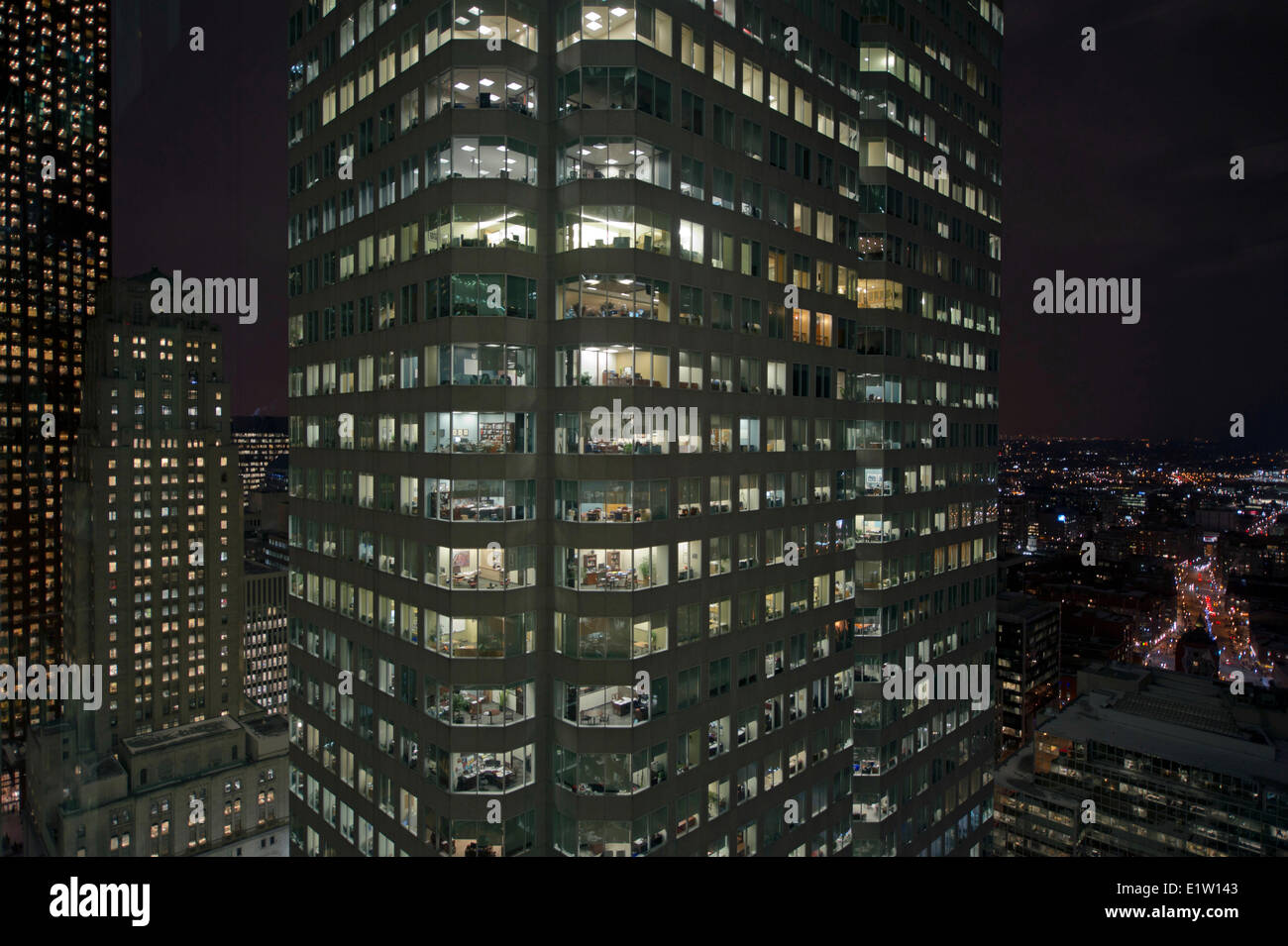 Brookfield Place North tower in Toronto downtown, Bay Street banking ...