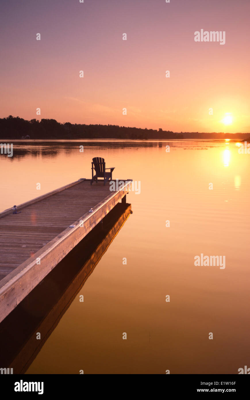 Sunrise on Sparrow lake, Muskoka, Ontario Stock Photo - Alamy