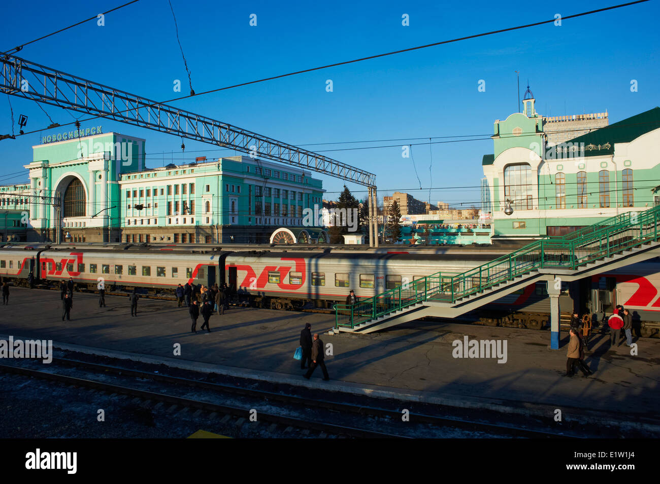Russia, Novosibirsk oblast, Novosibirsk, 40 minutes stop, railway ...