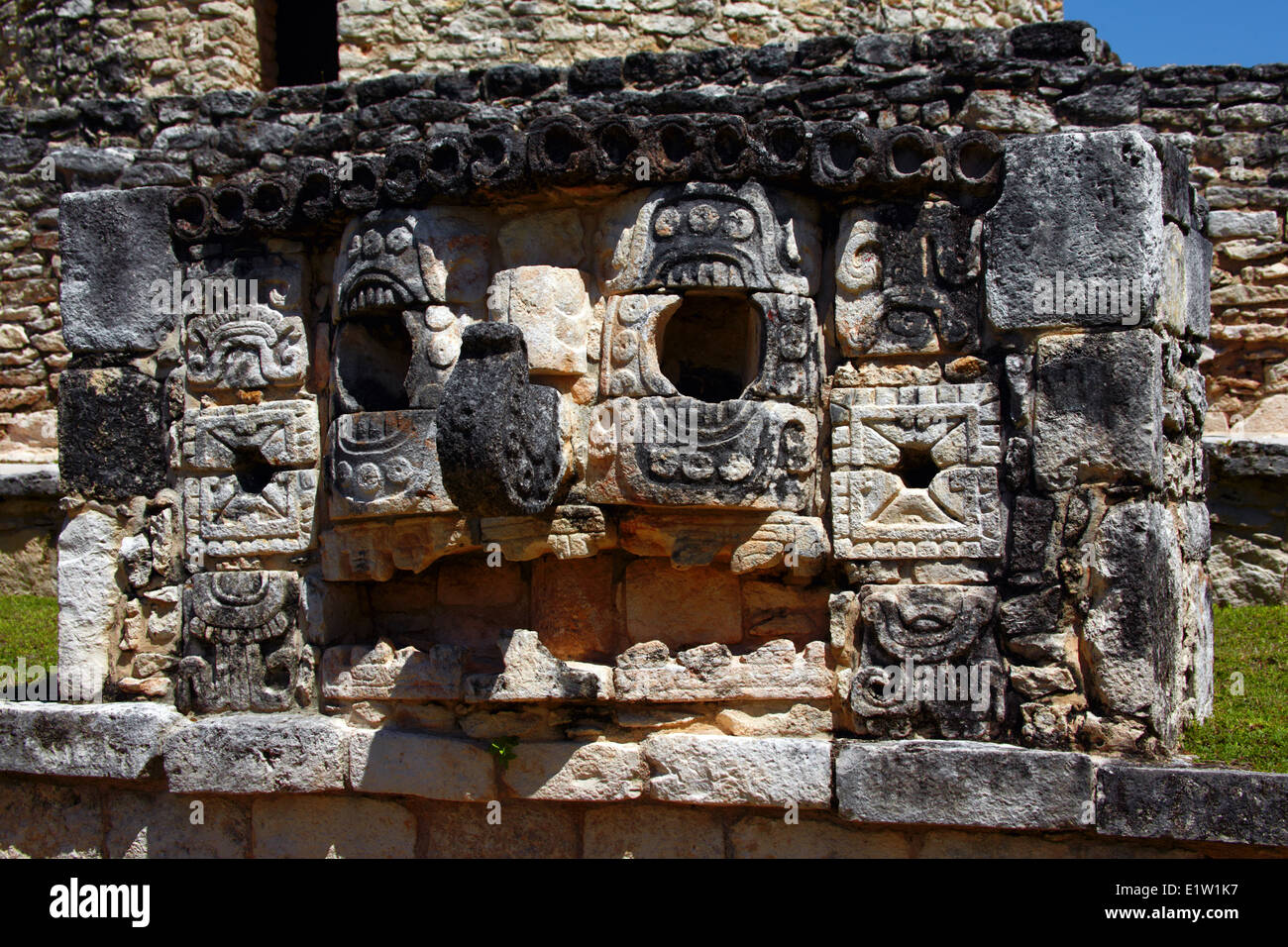 Mexico, Yucatán, Mayapán, the antique mayan city, Chac the mayan rain ...
