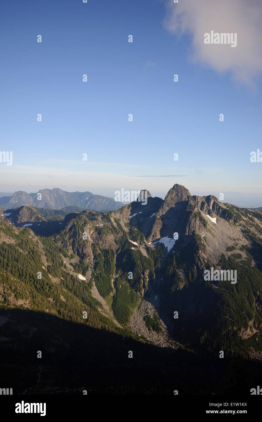The Lions Howe Sound Crest Trail as seen Mount Harvey above Lions Bay ...