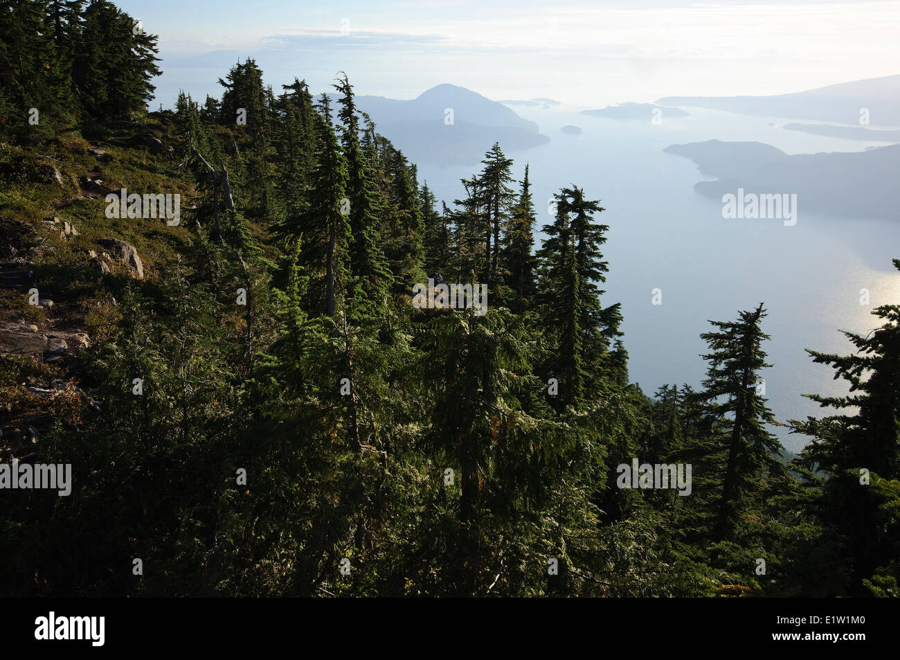 Anvil island as seen from above lions bay west vancouver hi-res stock ...