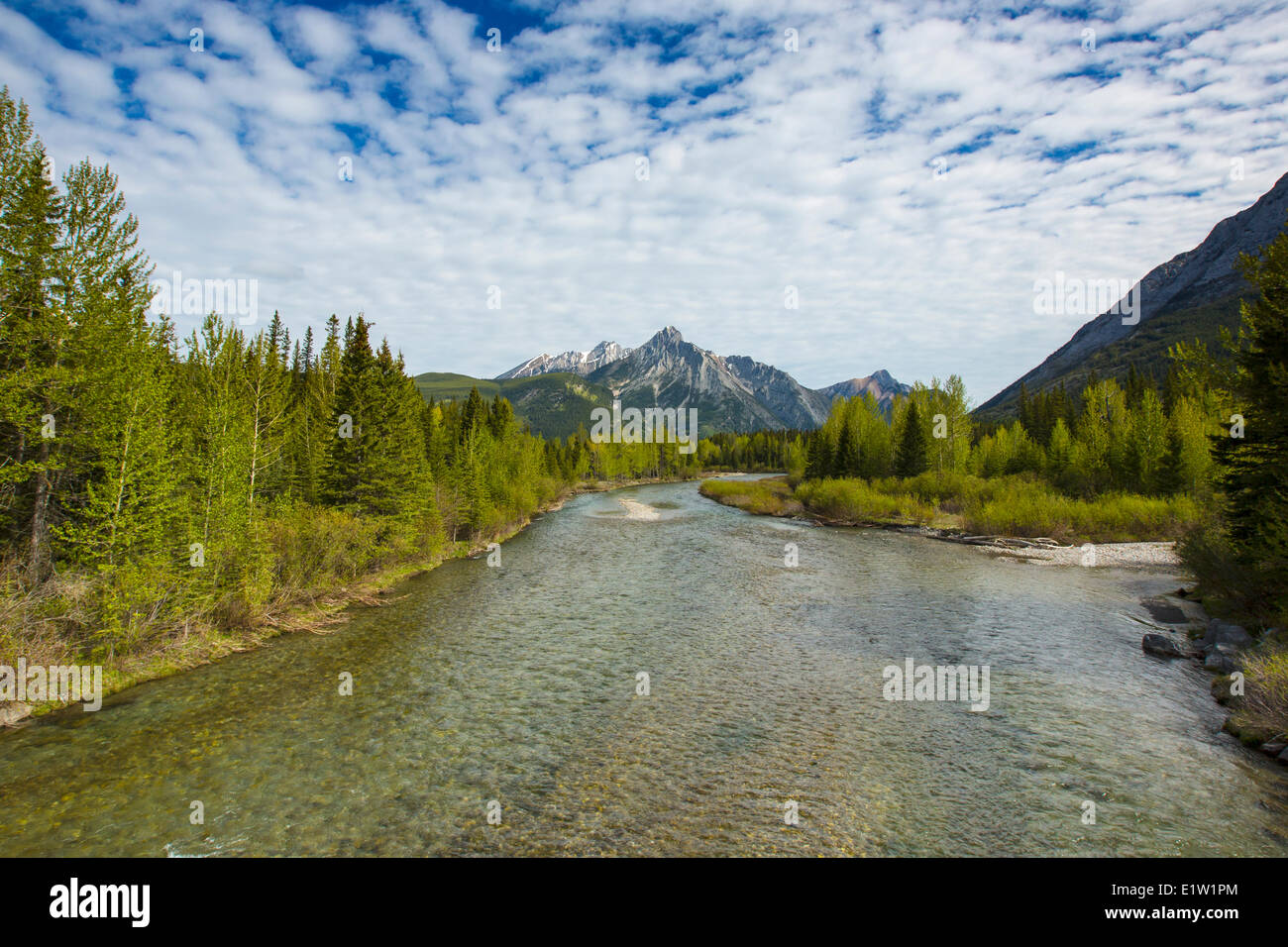 Kananaskis River, Kananaskis Provincial Park, Alberta, Canada Stock ...