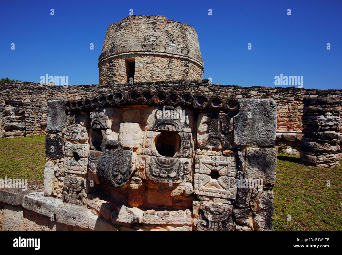 Mexico, Yucatán, Mayapán, the antique mayan city, Chac the mayan rain ...
