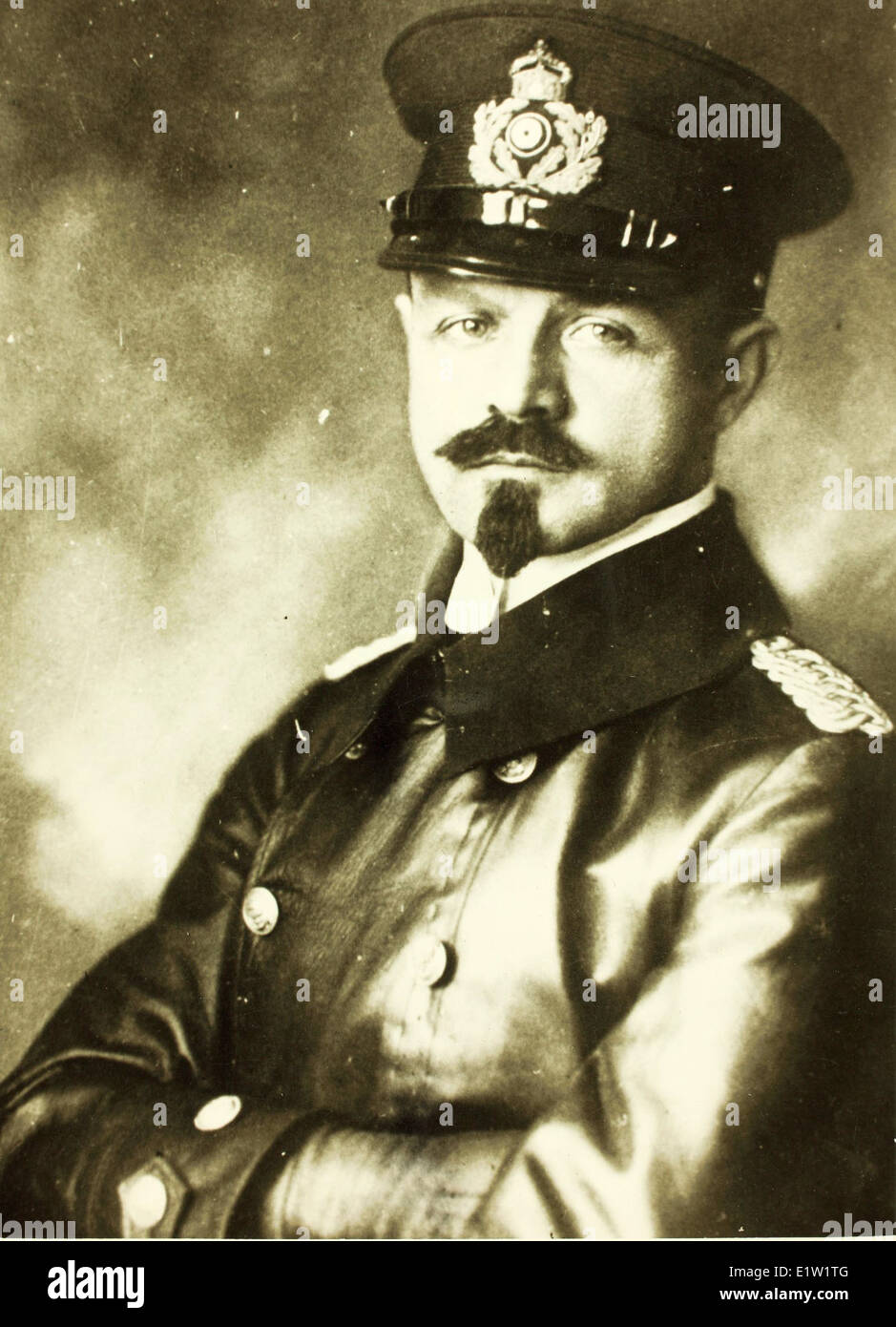 This image depicts Peter Strasser, a notable German aviator during ...