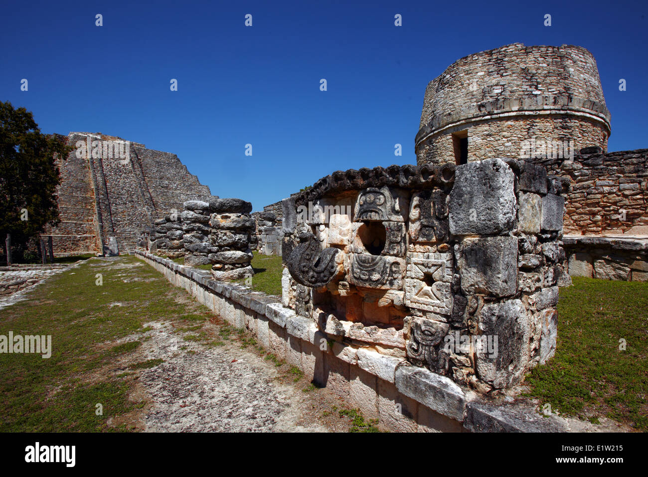 Mexico, Yucatán, Mayapán, the antique mayan city, Chac the mayan rain ...