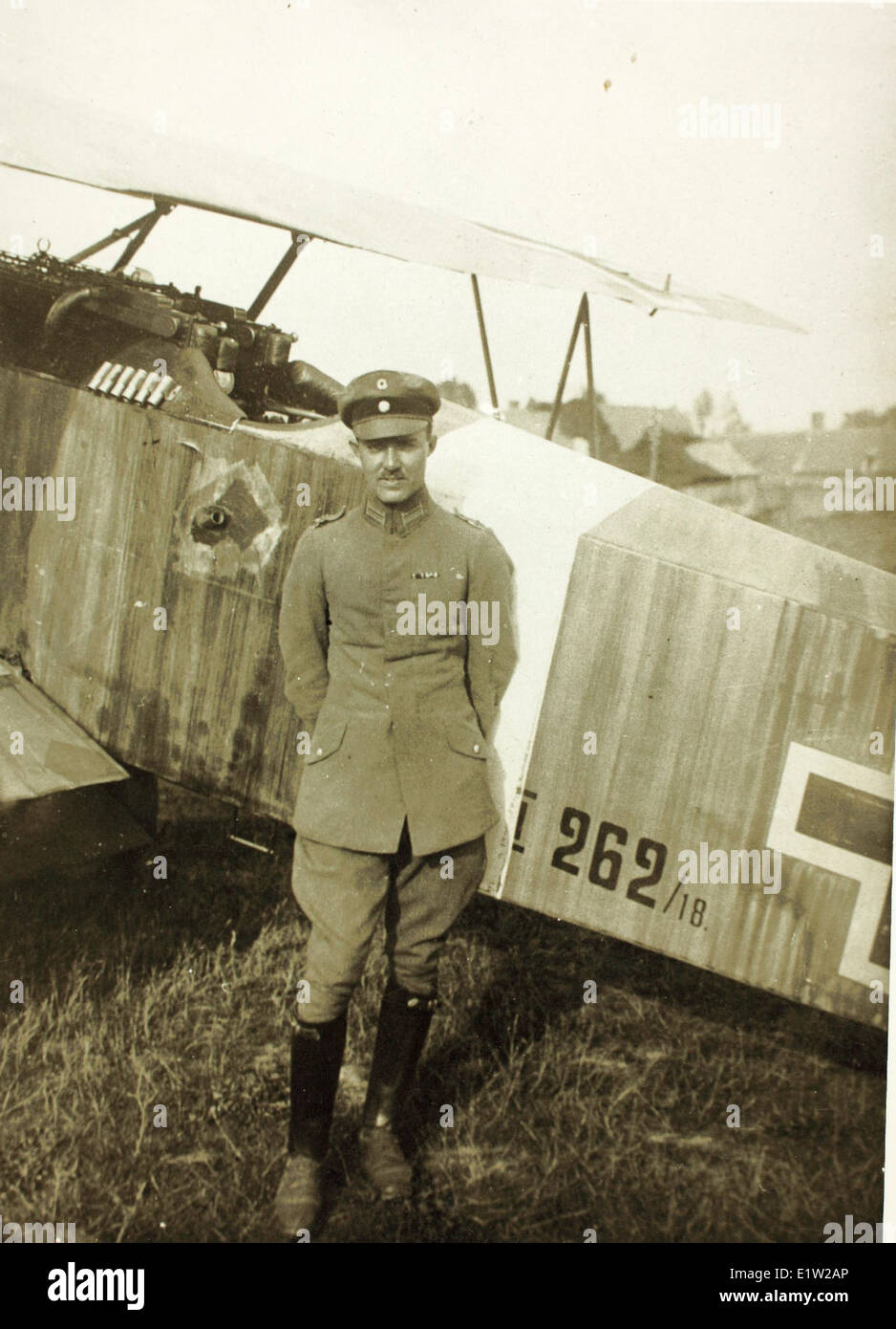 World War One German Aviator Stock Photo - Alamy