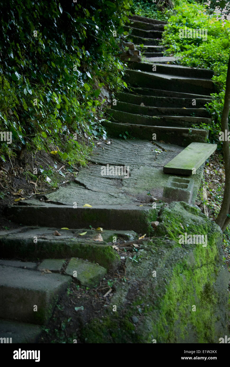 Concrete stairs winding hi-res stock photography and images - Alamy
