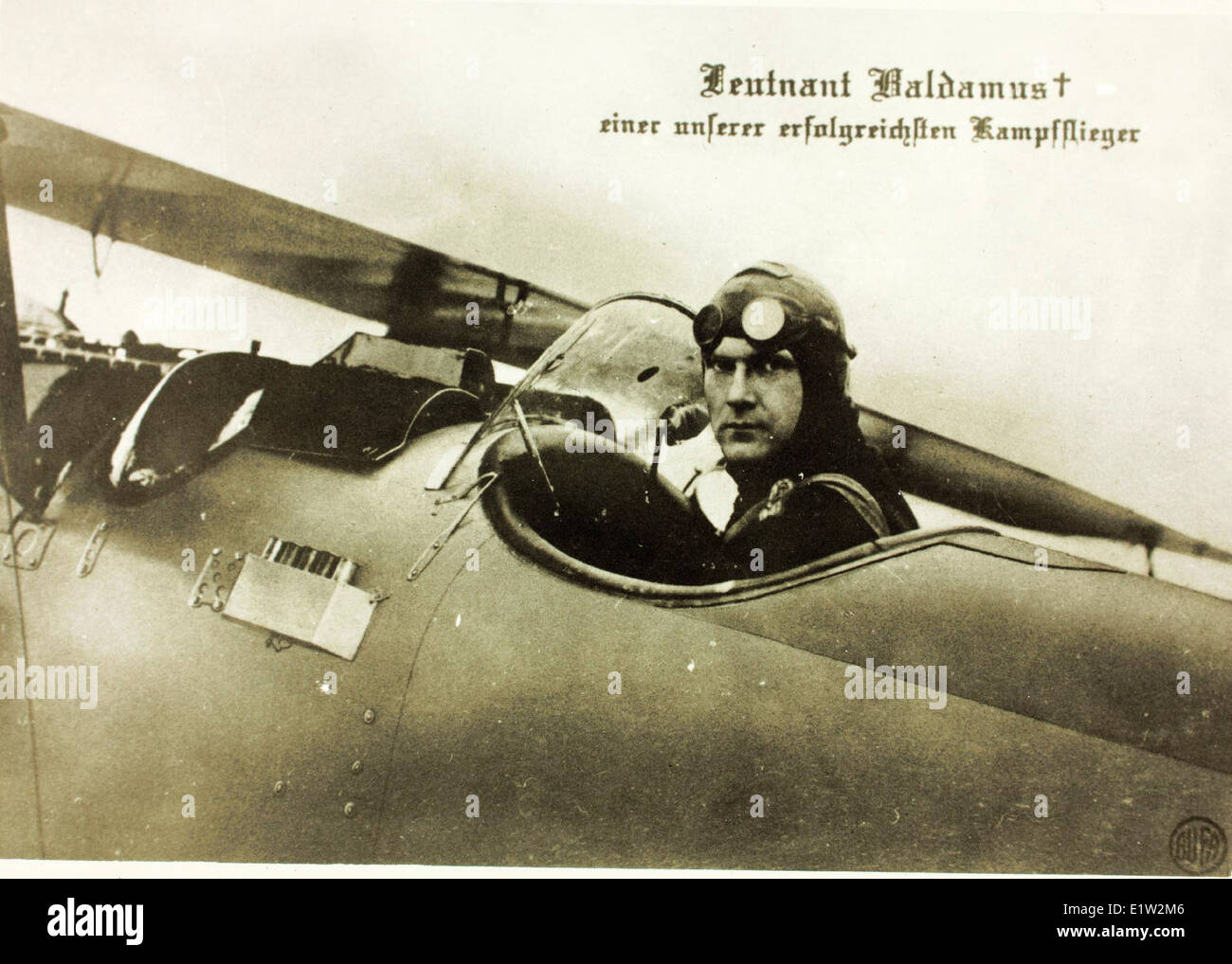 World War One German Aviator Stock Photo - Alamy