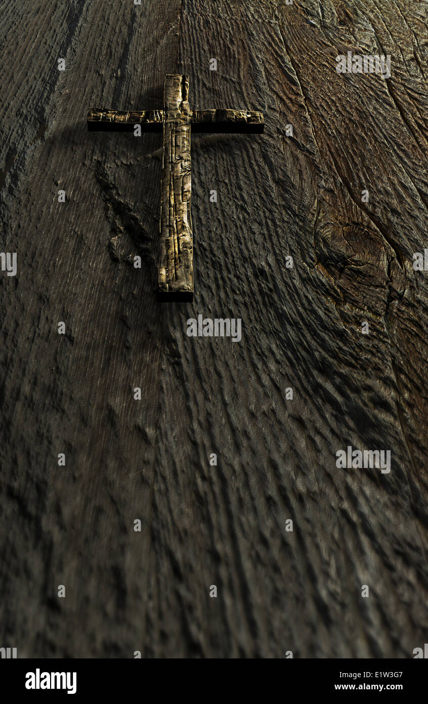 Damaged cross on cemetery hi-res stock photography and images - Alamy