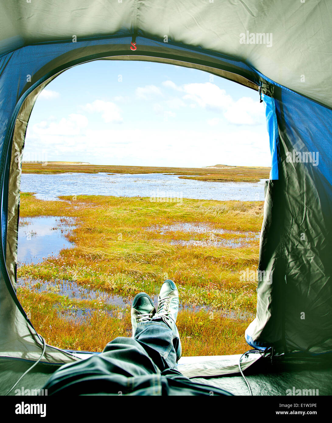 Inside of tent hi-res stock photography and images - Alamy