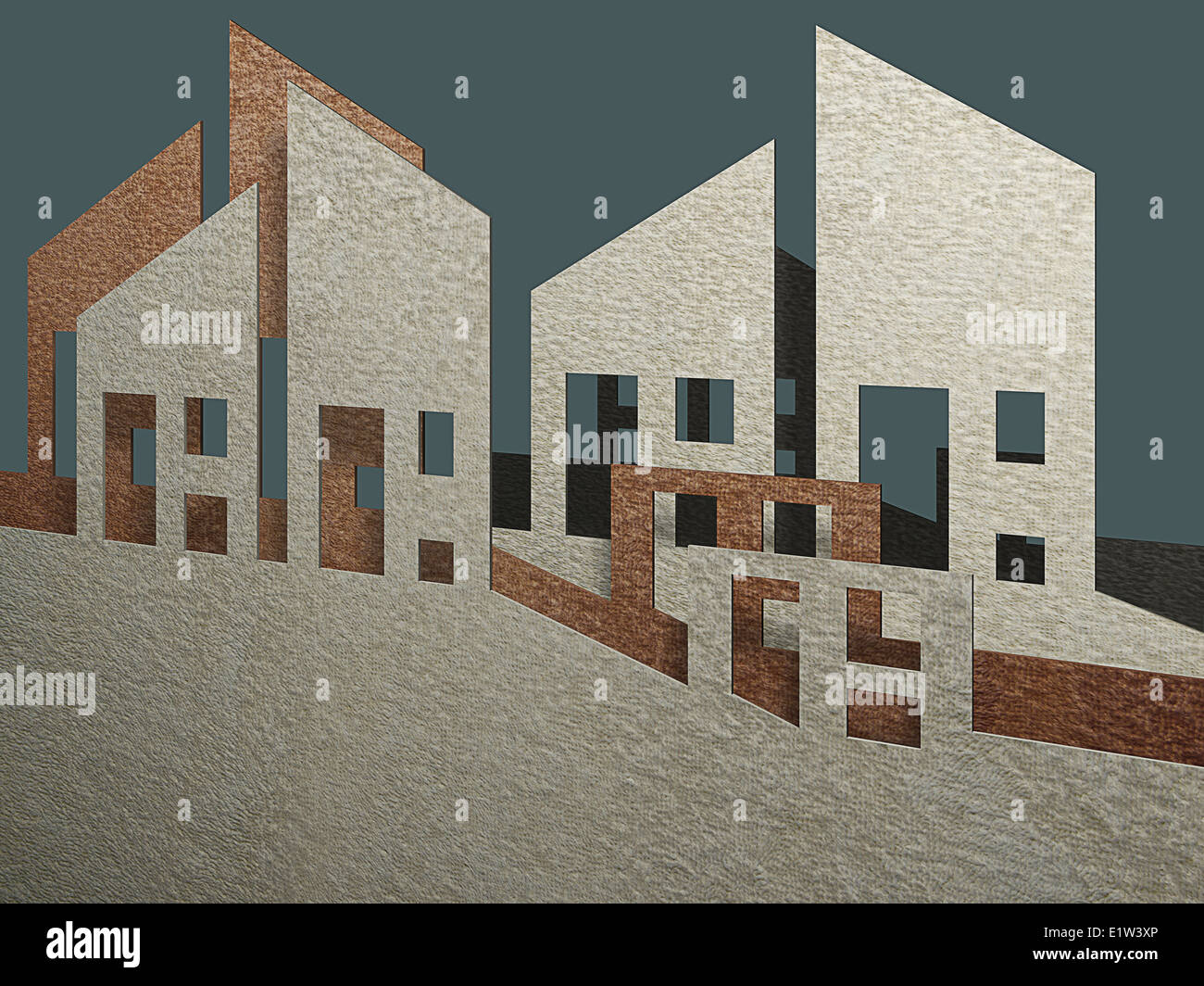 Real Estate Icons made in 3d software Stock Photo - Alamy