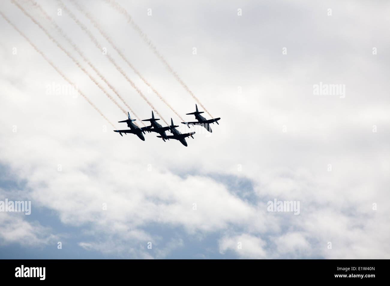 The Finnish Air Force aerobatic team The Midnight Hawks Stock Photo - Alamy