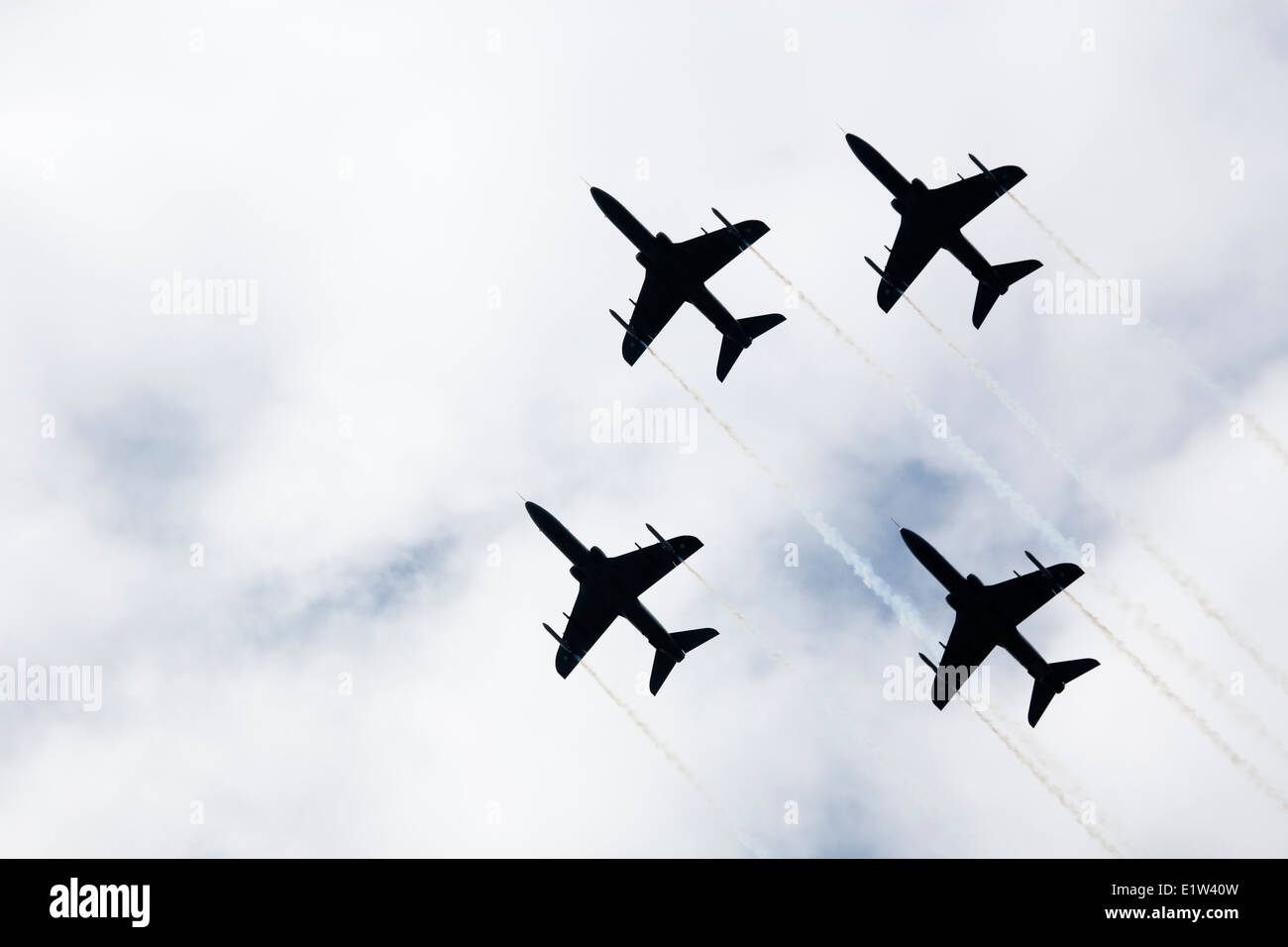 The Finnish Air Force aerobatic team The Midnight Hawks Stock Photo - Alamy