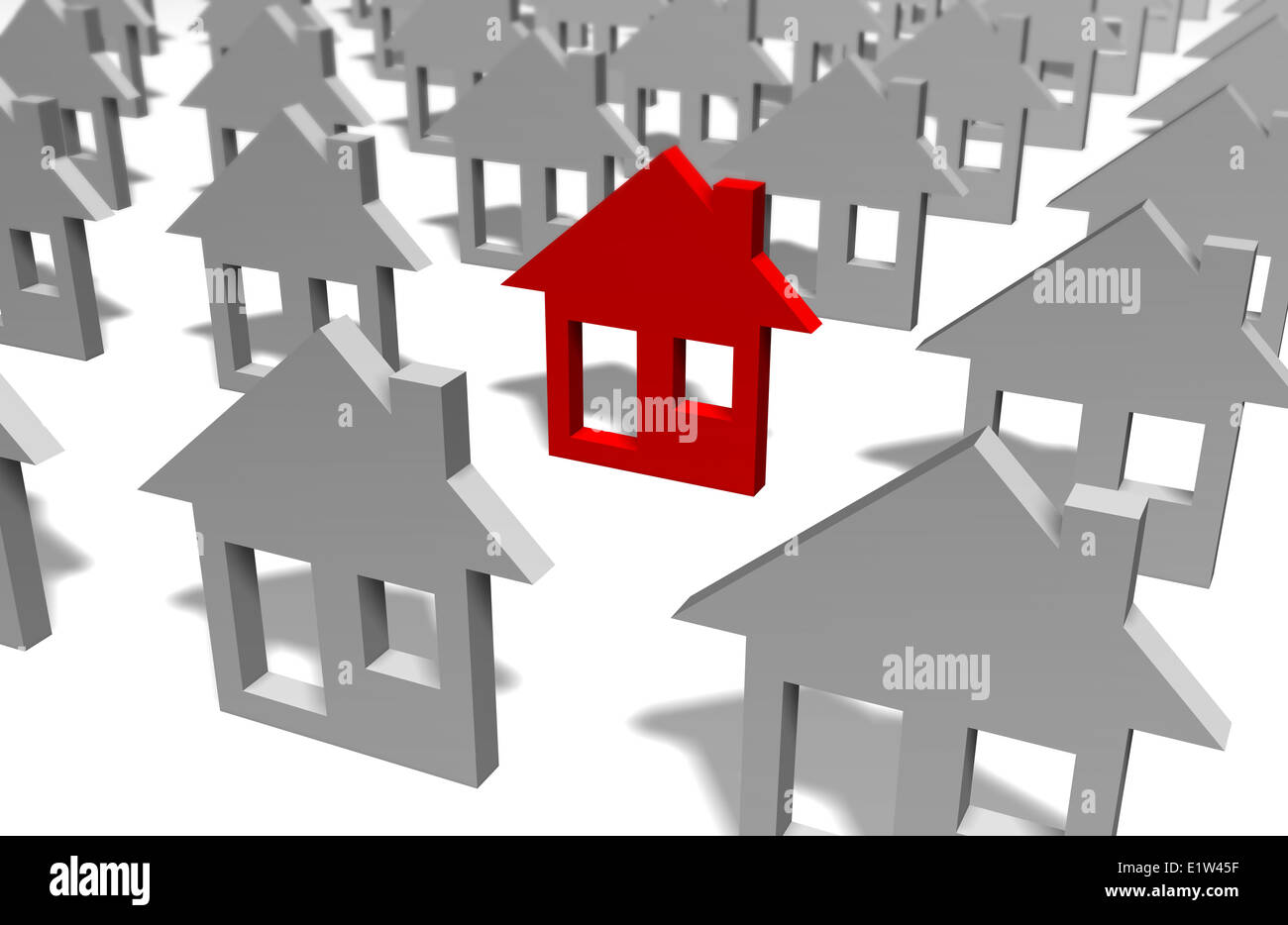 Especial house made in 3d software Stock Photo - Alamy