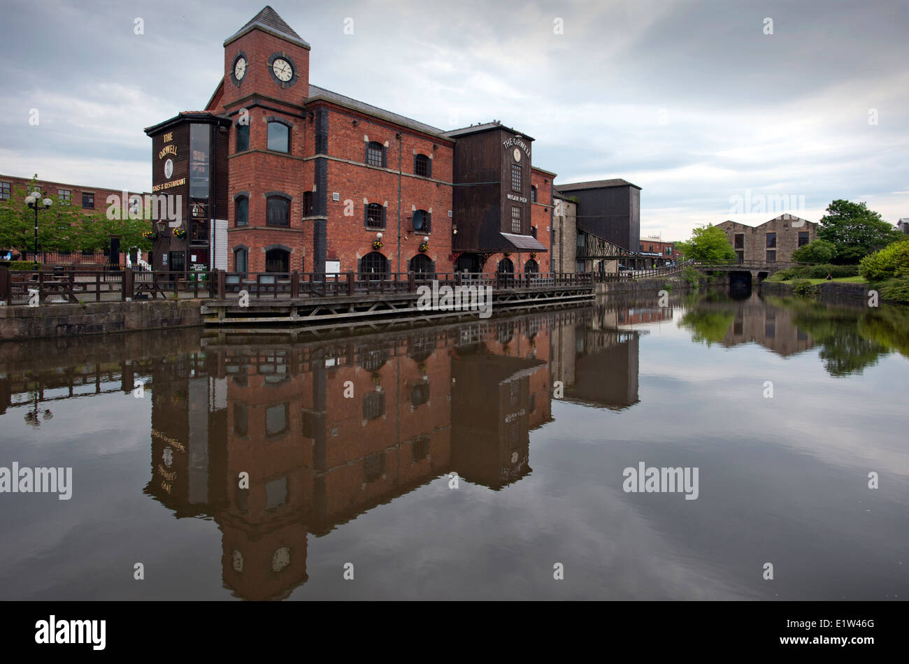 Wigan, Wigan Pier, Greater Manchester, England, UK. June 2014 Wigan ...