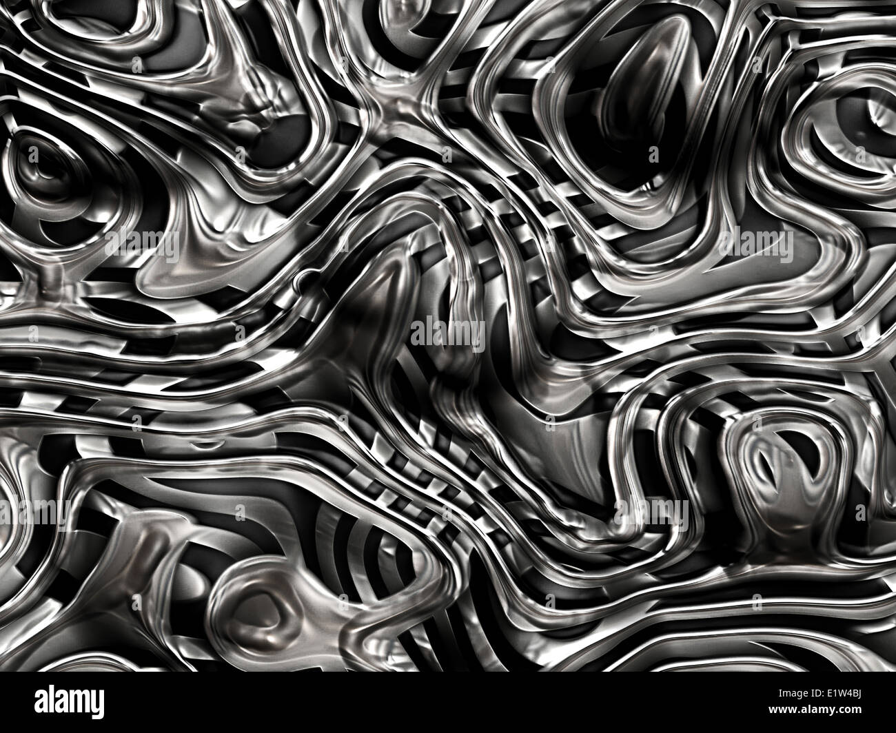 strange wall made in 3d software Stock Photo - Alamy
