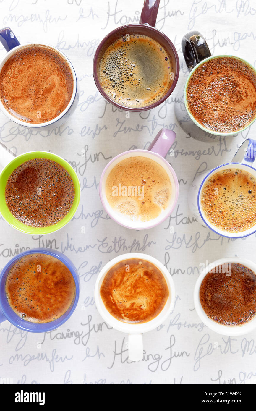 Lots of coffee cups Stock Photo - Alamy