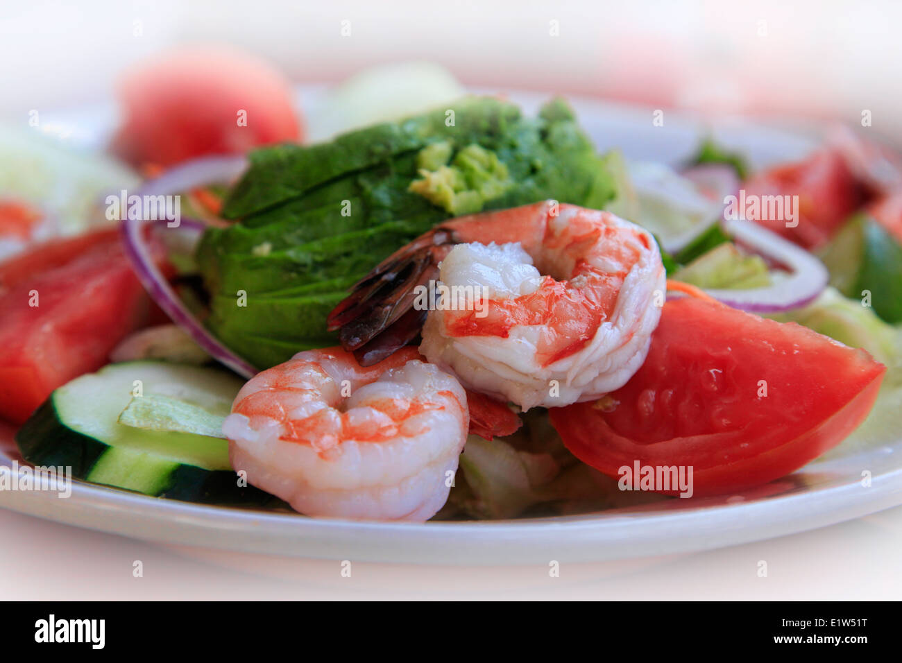 prawn with a fresh vegetables Stock Photo - Alamy