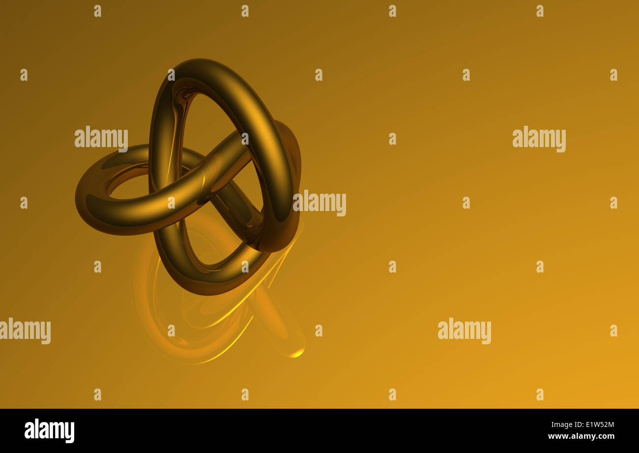 golden torus made in 3d software Stock Photo - Alamy