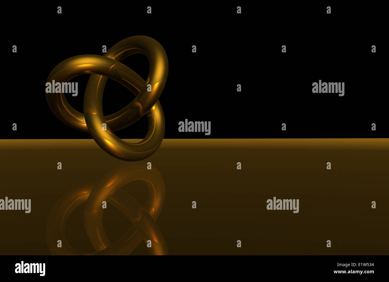Golden infinity symbol shape eternity hi-res stock photography and ...