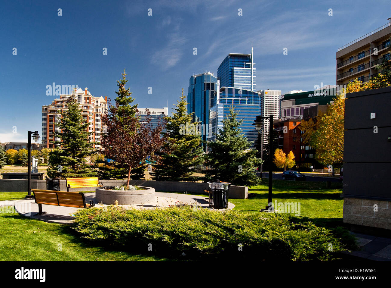 park in downtown Calgary, AB, Canada Stock Photo - Alamy