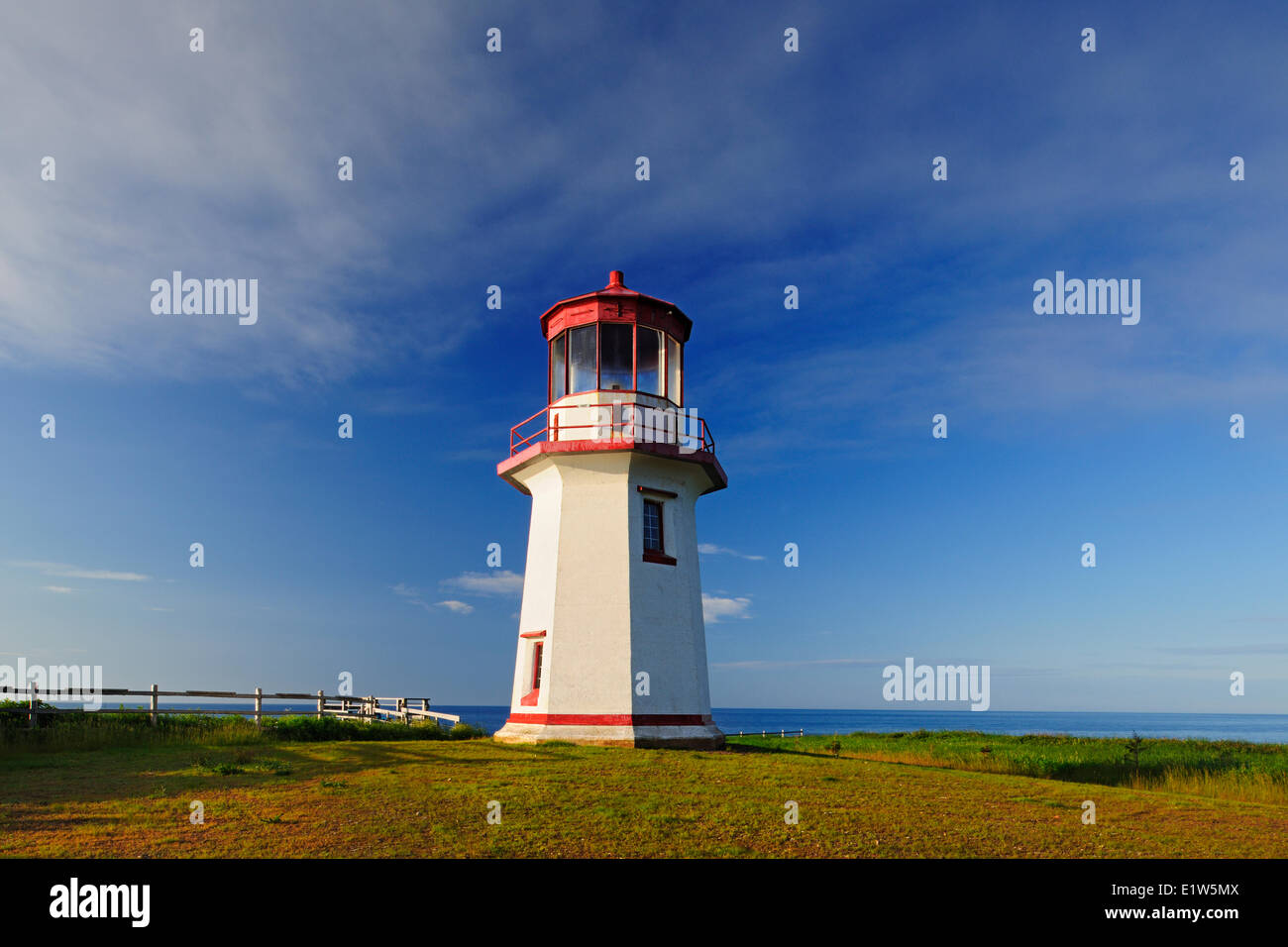 Perce Lighthouse, Quebec, Canada Stock Photo - Alamy