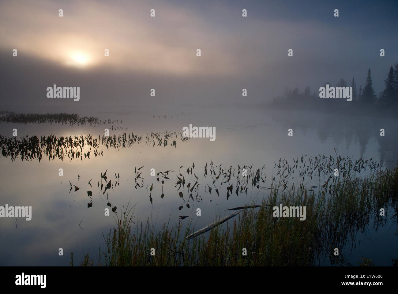 Sunrise on lake of two rivers hi-res stock photography and images - Alamy