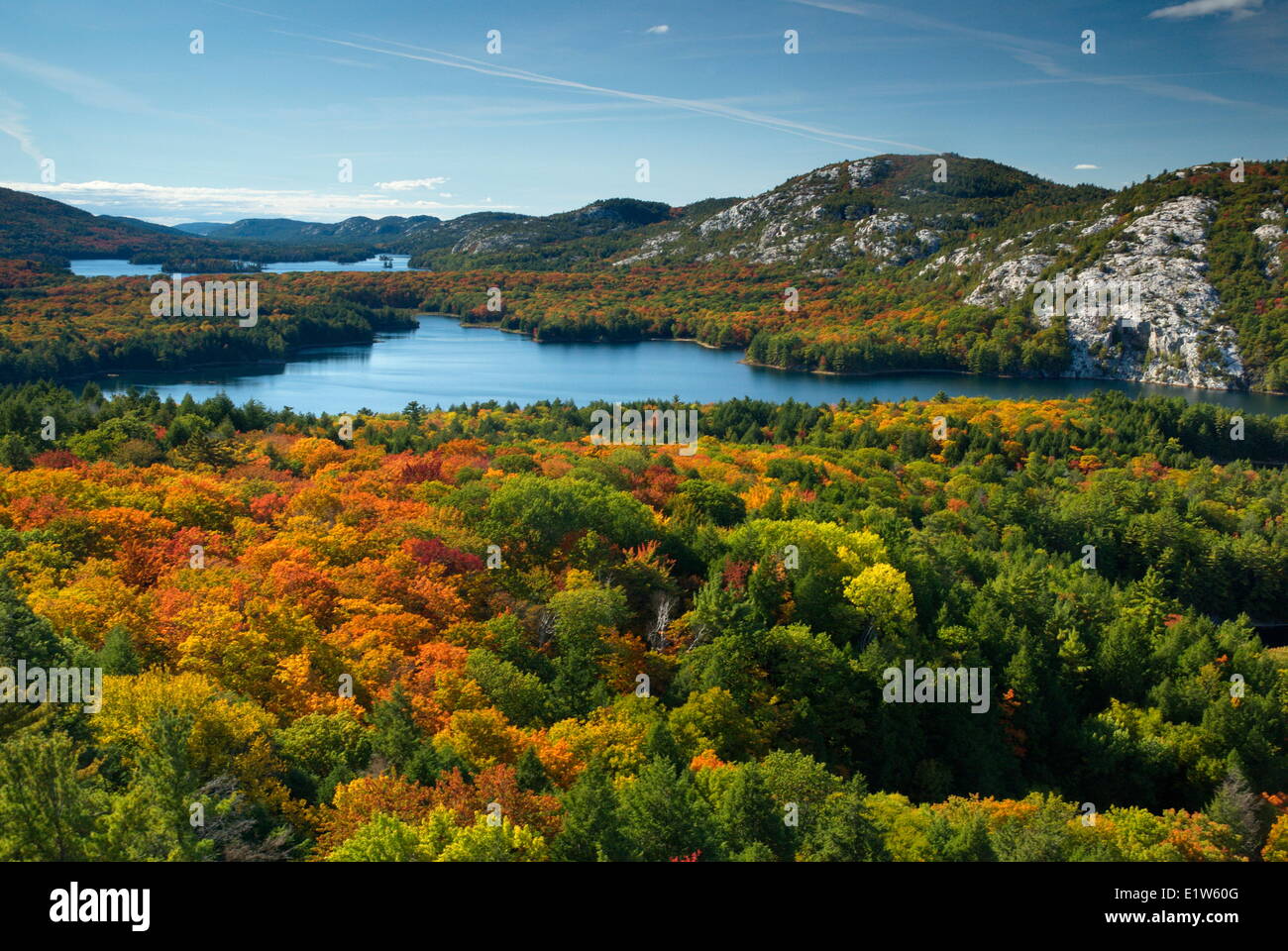 View of OSA Lake from the La cloche silhouette trail, Kilarney ...